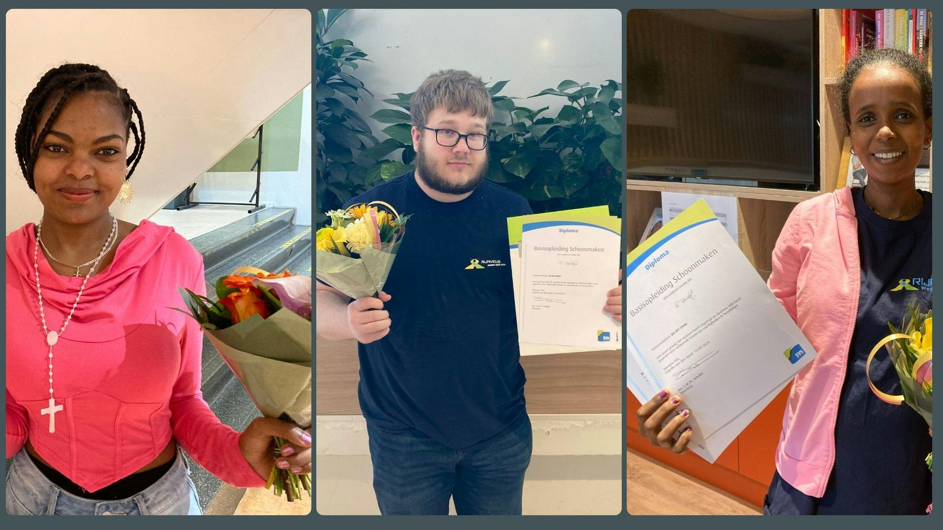 Maar liefst 5 mensen geslaagd voor opleiding Schoonmaak - Rijnvicus