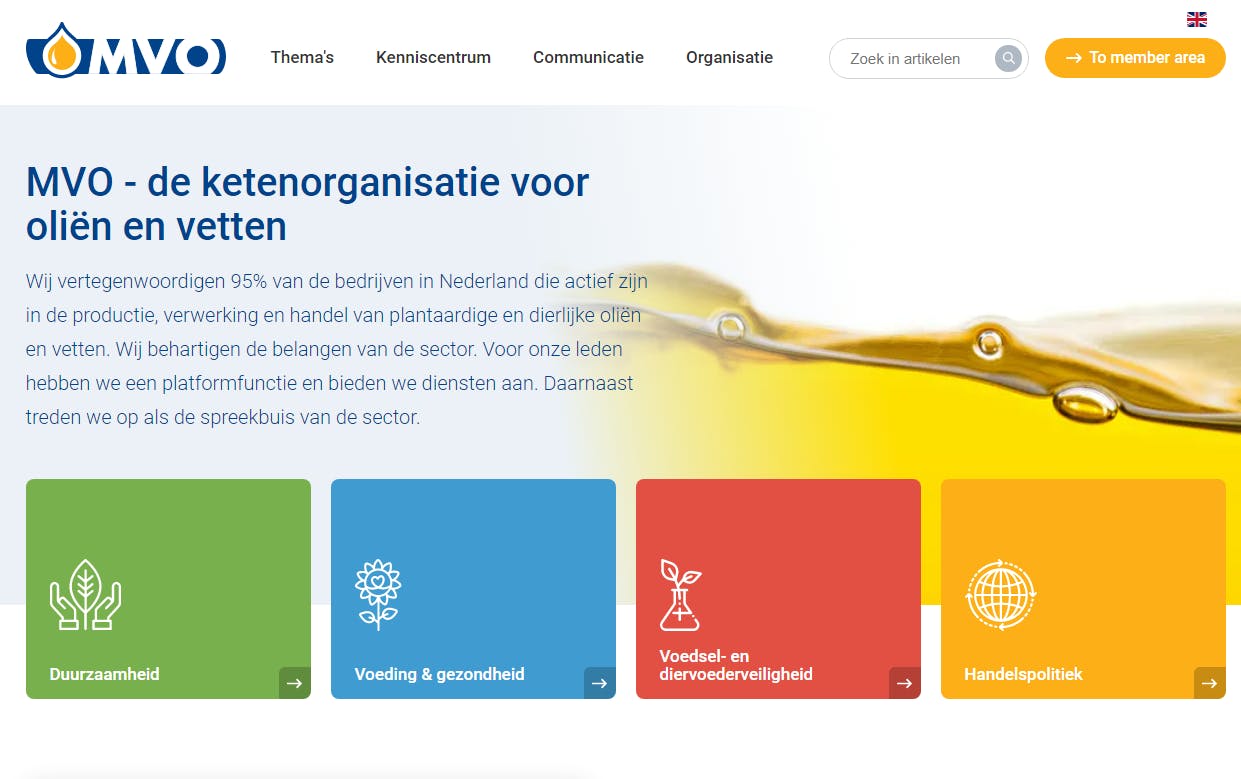 MVO - de ketenorganisatie voor oliën en vetten