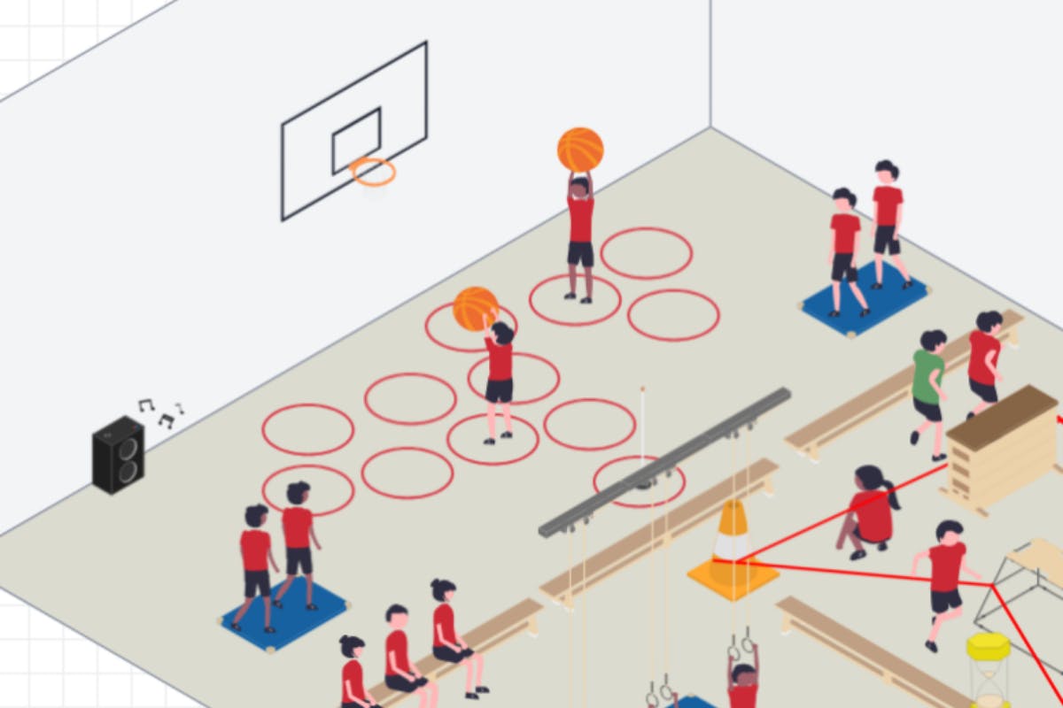 Hoepel op Basketbal - Beweegpartner